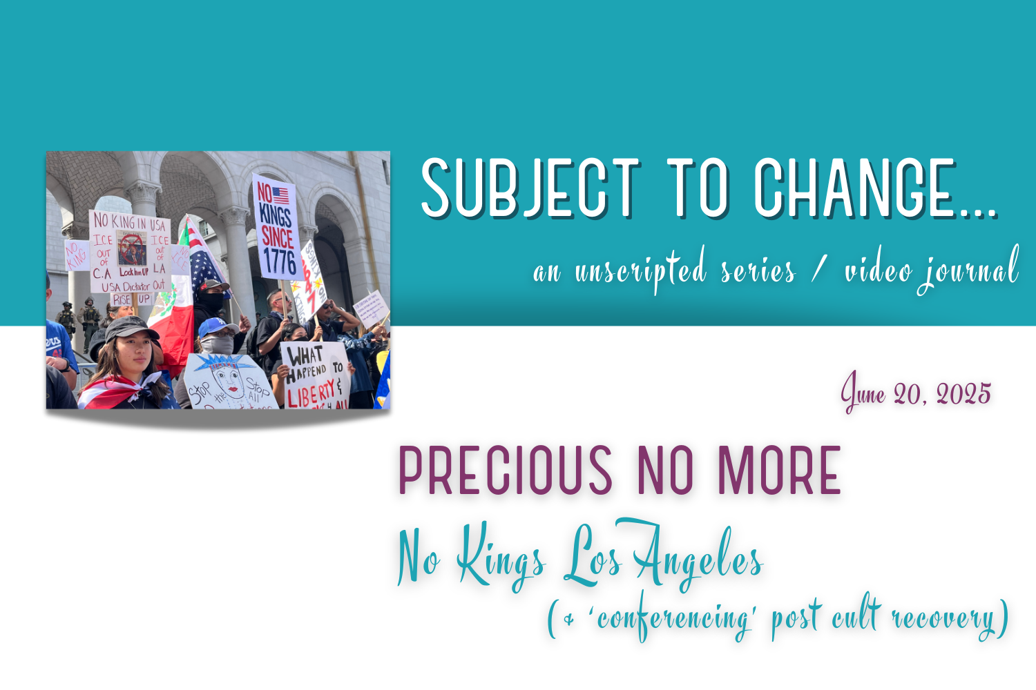 Precious No More: No Kings Los Angeles & 'Conferencing' Post Cult ...